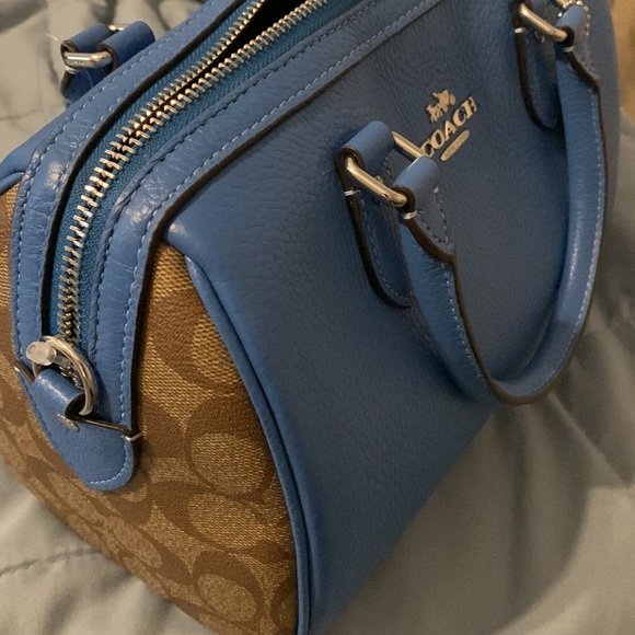 Coach | Bags | New Coach Very Cute And Stylish Periwinkle Blue Handbag ...